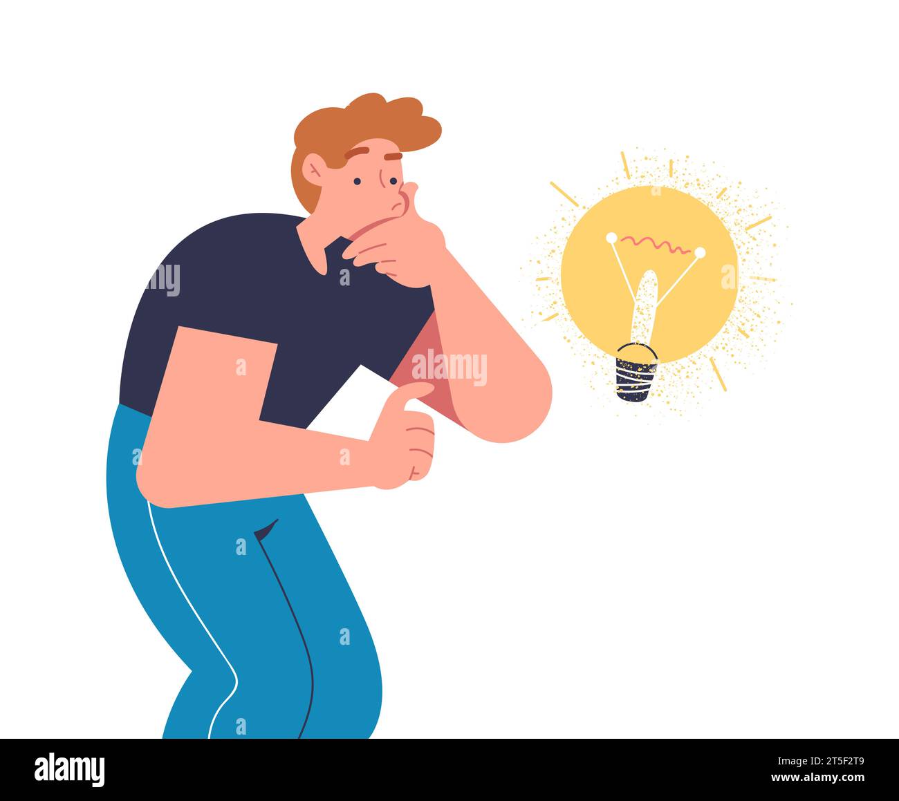 Finding brilliant idea vector concept Stock Vector Image & Art - Alamy
