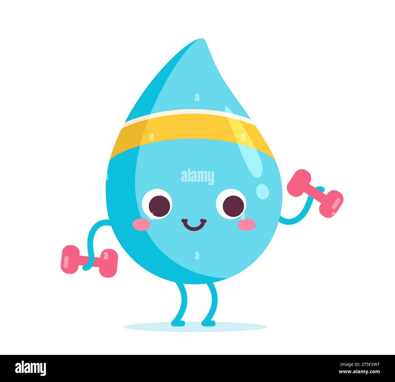 Water drop cute character vector Stock Vector Image & Art - Alamy