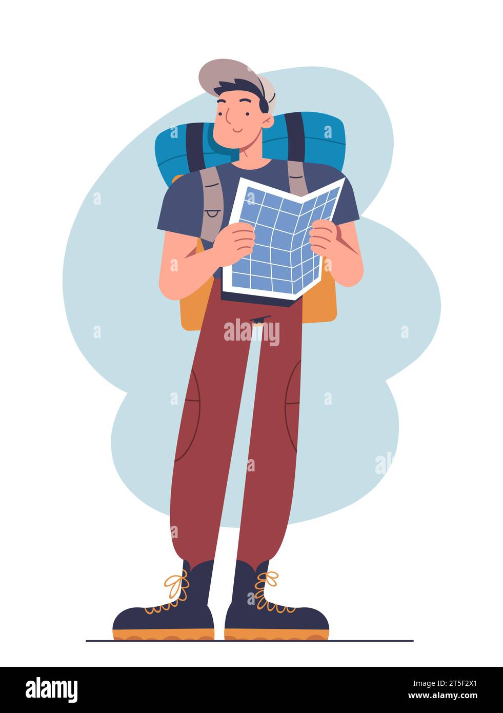 Active man traveler traveling Stock Vector Images - Alamy