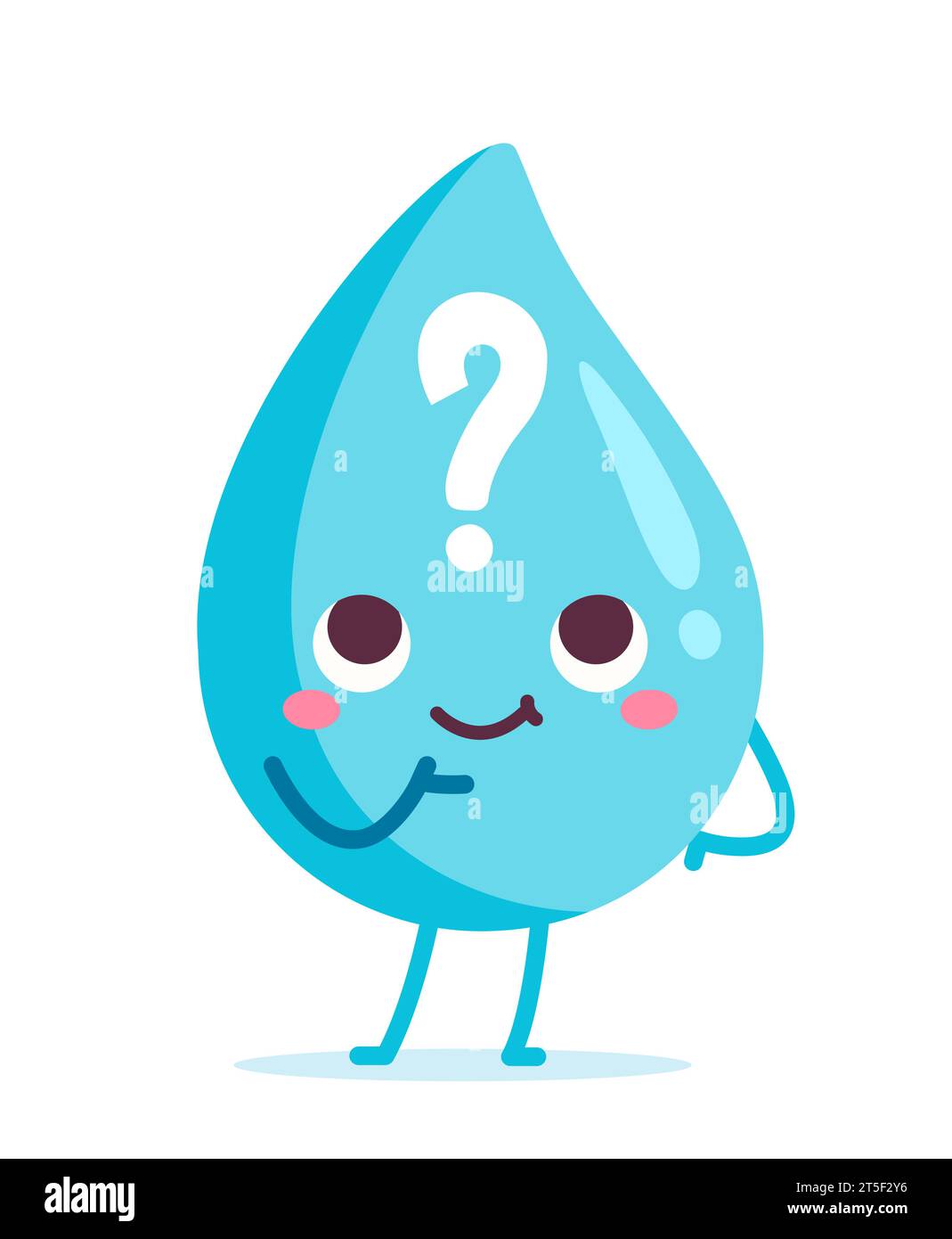 Water drop cute character vector Stock Vector Image & Art - Alamy