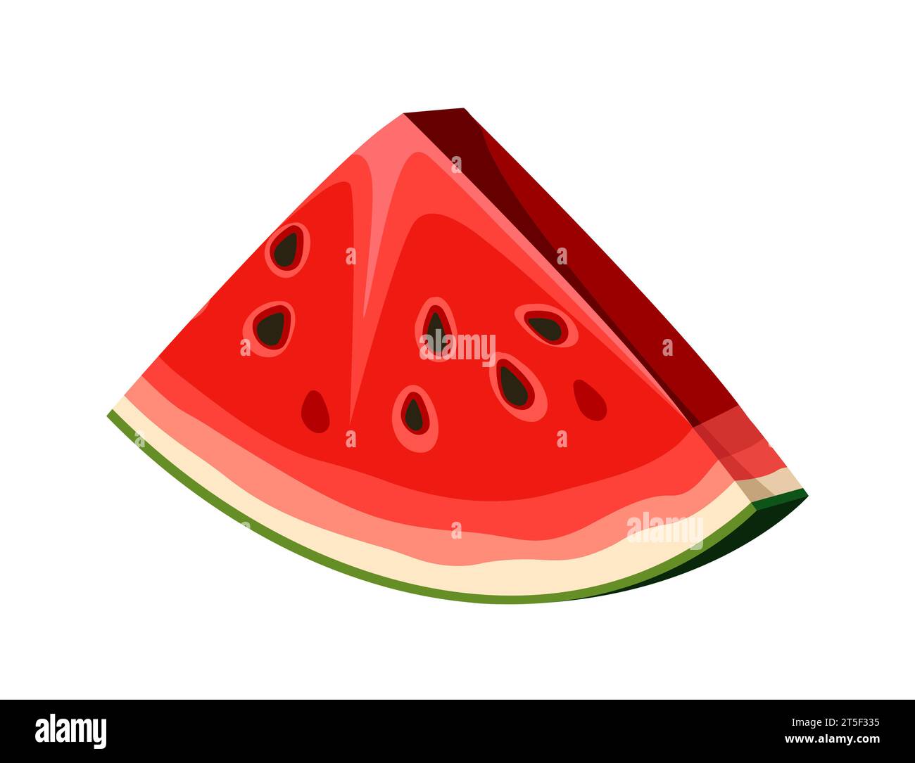 Watermelon watercolor drawing vector Stock Vector Image & Art - Alamy
