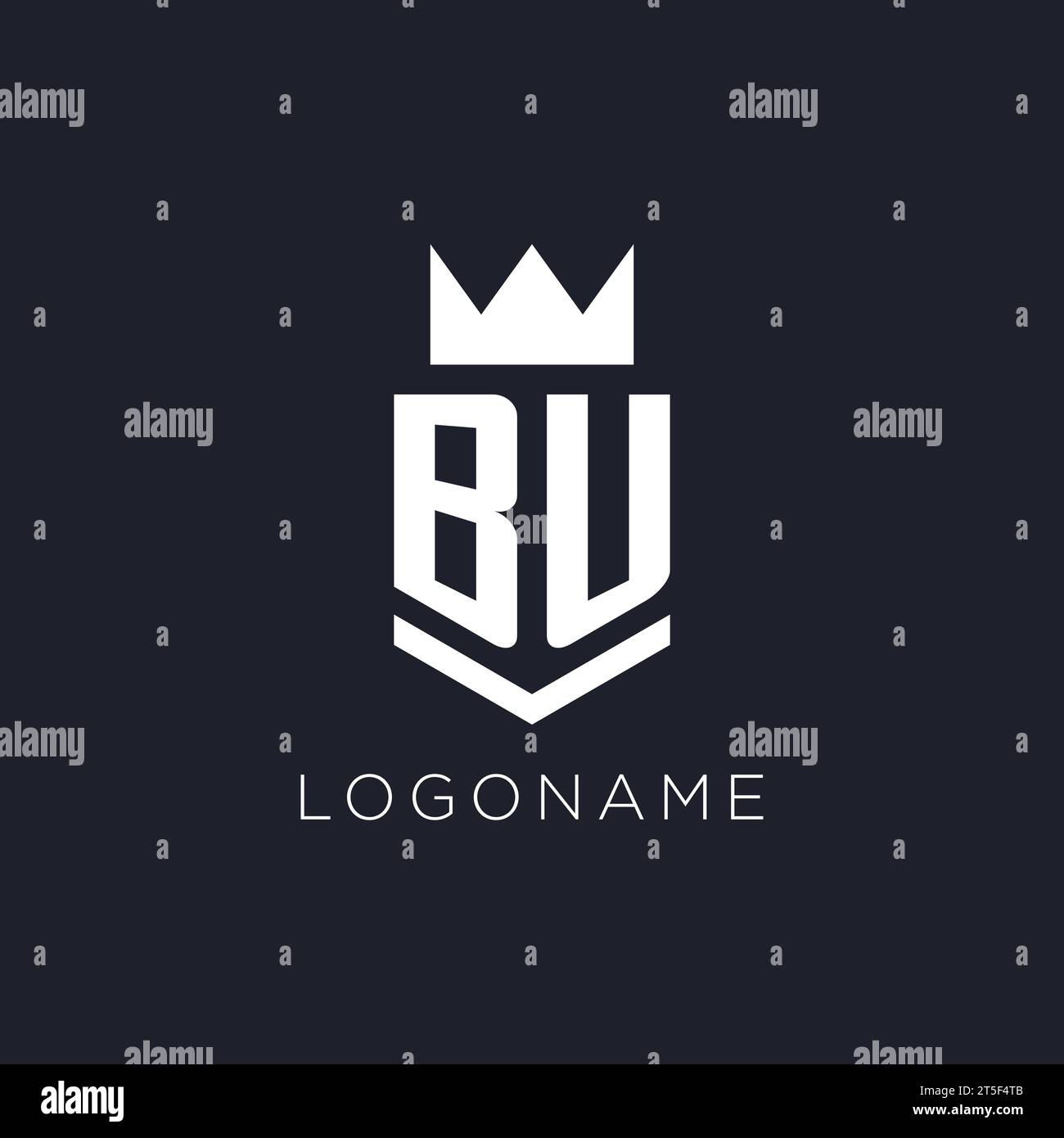 BU logo with shield and crown, initial monogram logo design ideas Stock ... BU logo with shield and crown, initial monogram logo design ideas Stock ...