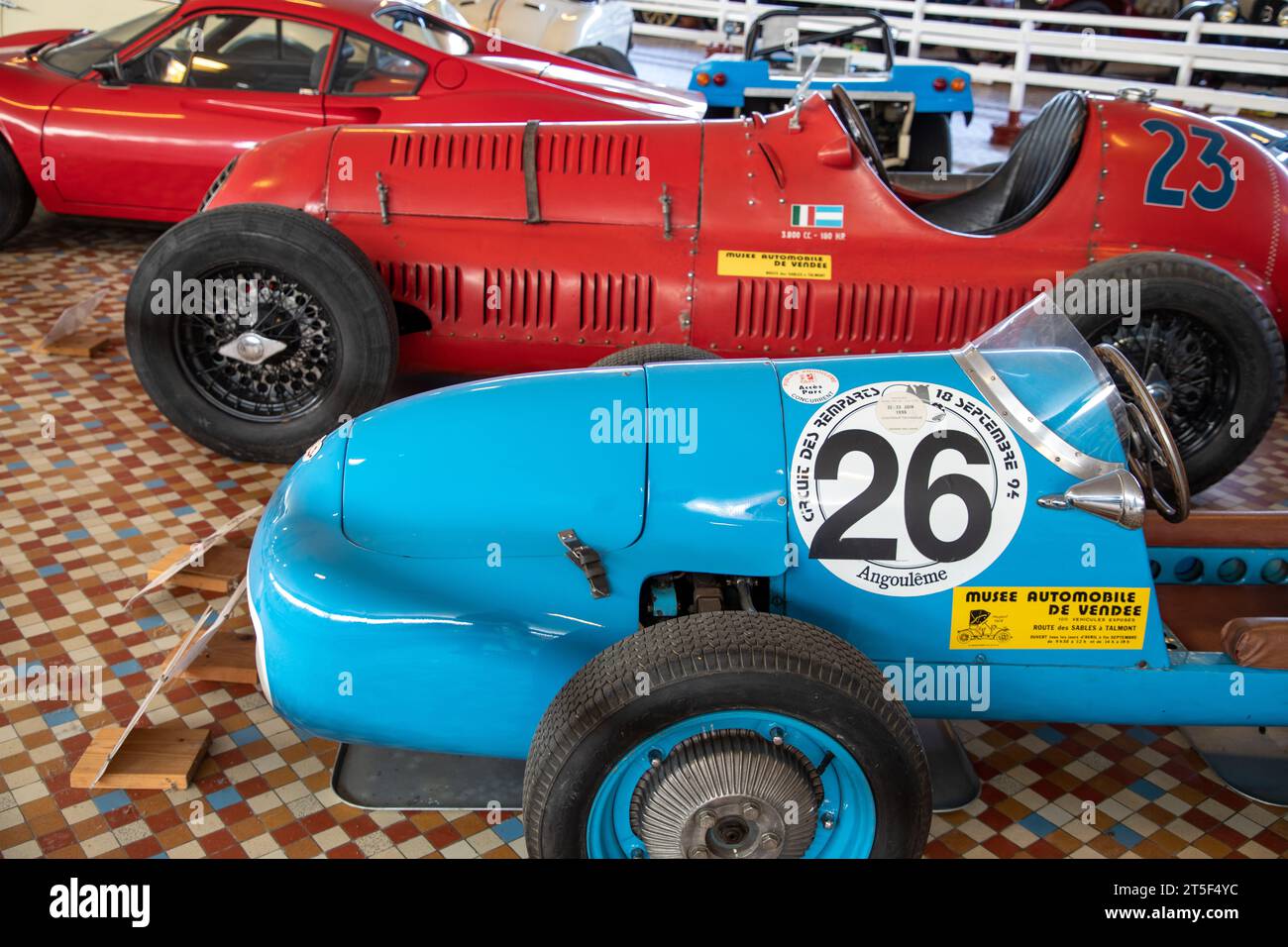 Talmont , france - 10 31 2023 : Maserati ferrari and db car racing cars ...