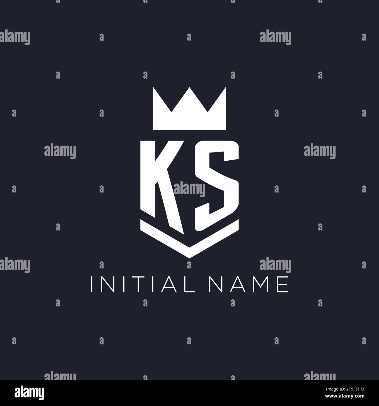 KS logo with shield and crown, initial monogram logo design ideas Stock Vector Image & Art - Alamy