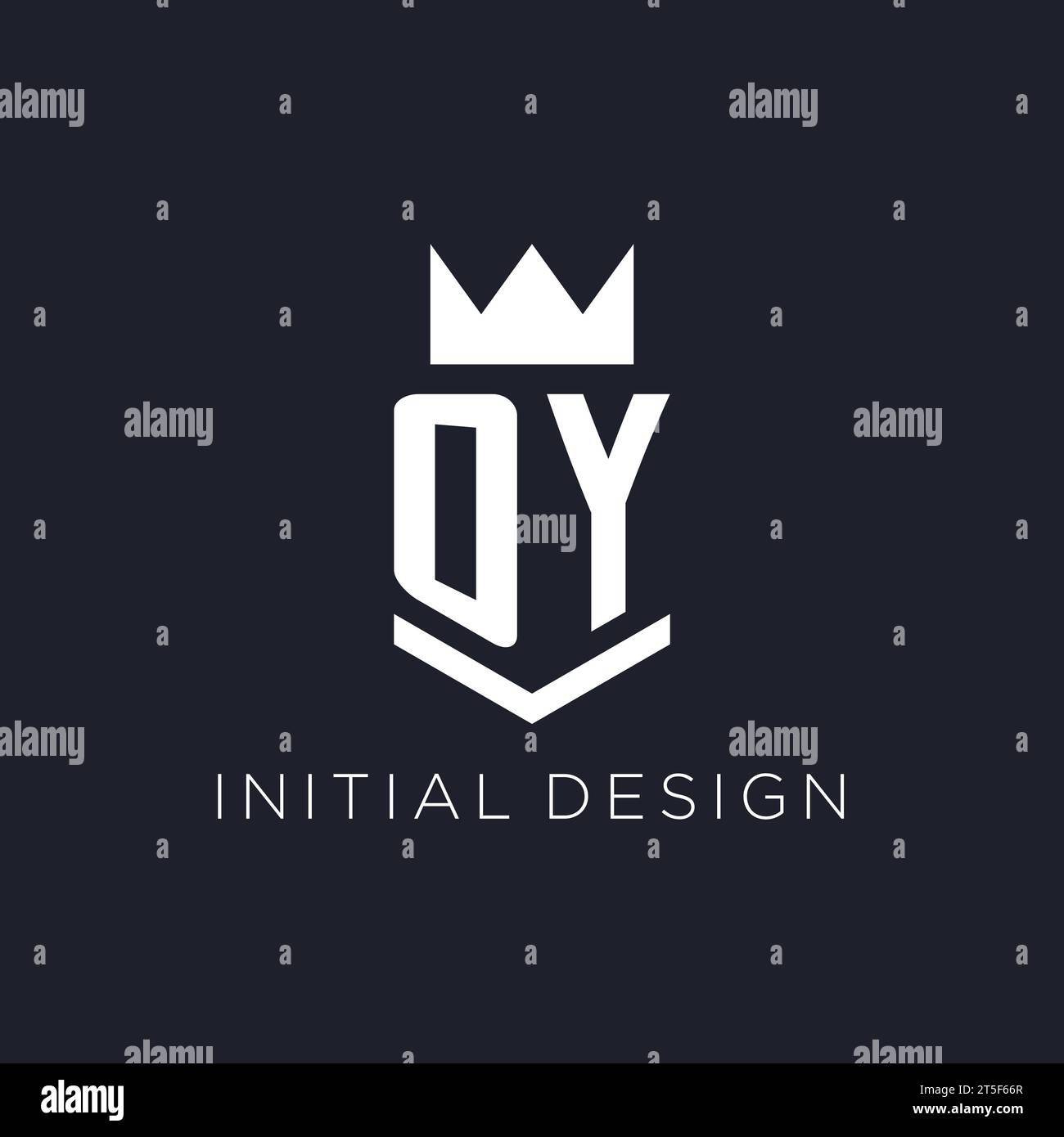 OY logo with shield and crown, initial monogram logo design ideas Stock Vector Image & Art - Alamy