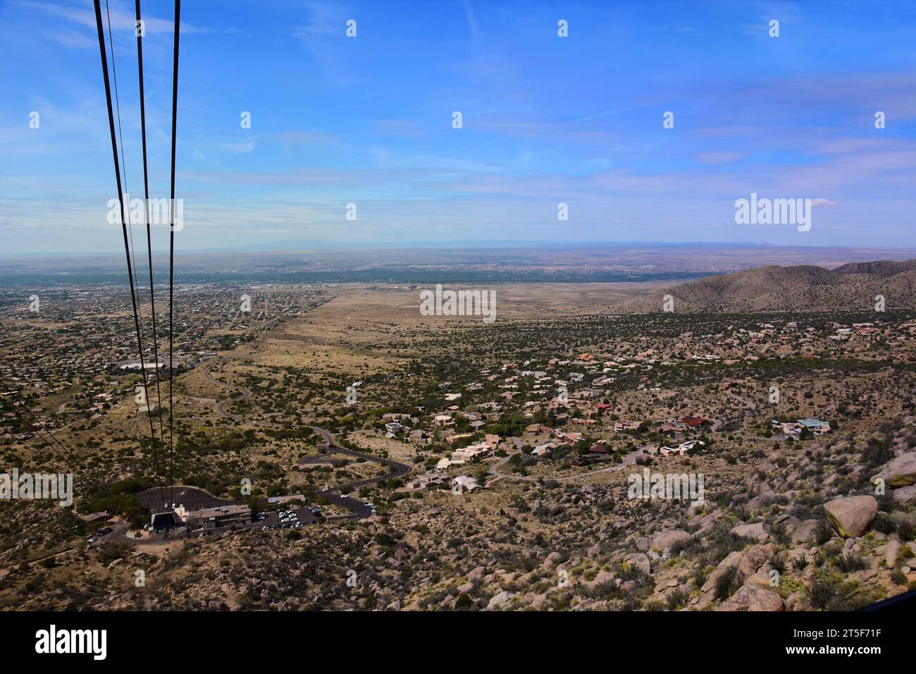 views of the pink granite of sandia peak and albuquerque from the ...