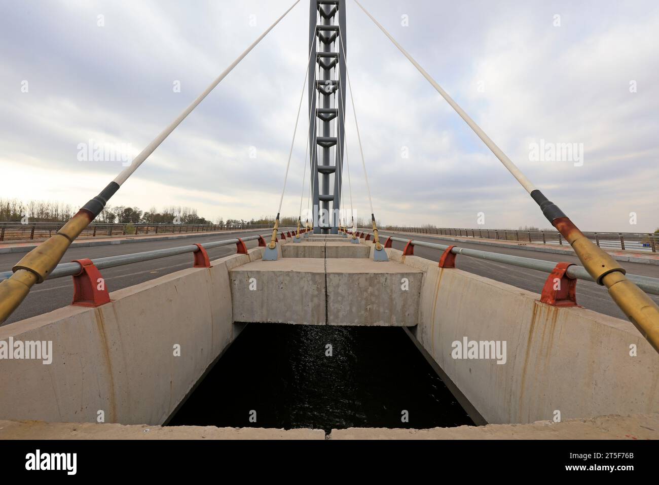 Bridge cable-stayed cable Stock Photo - Alamy