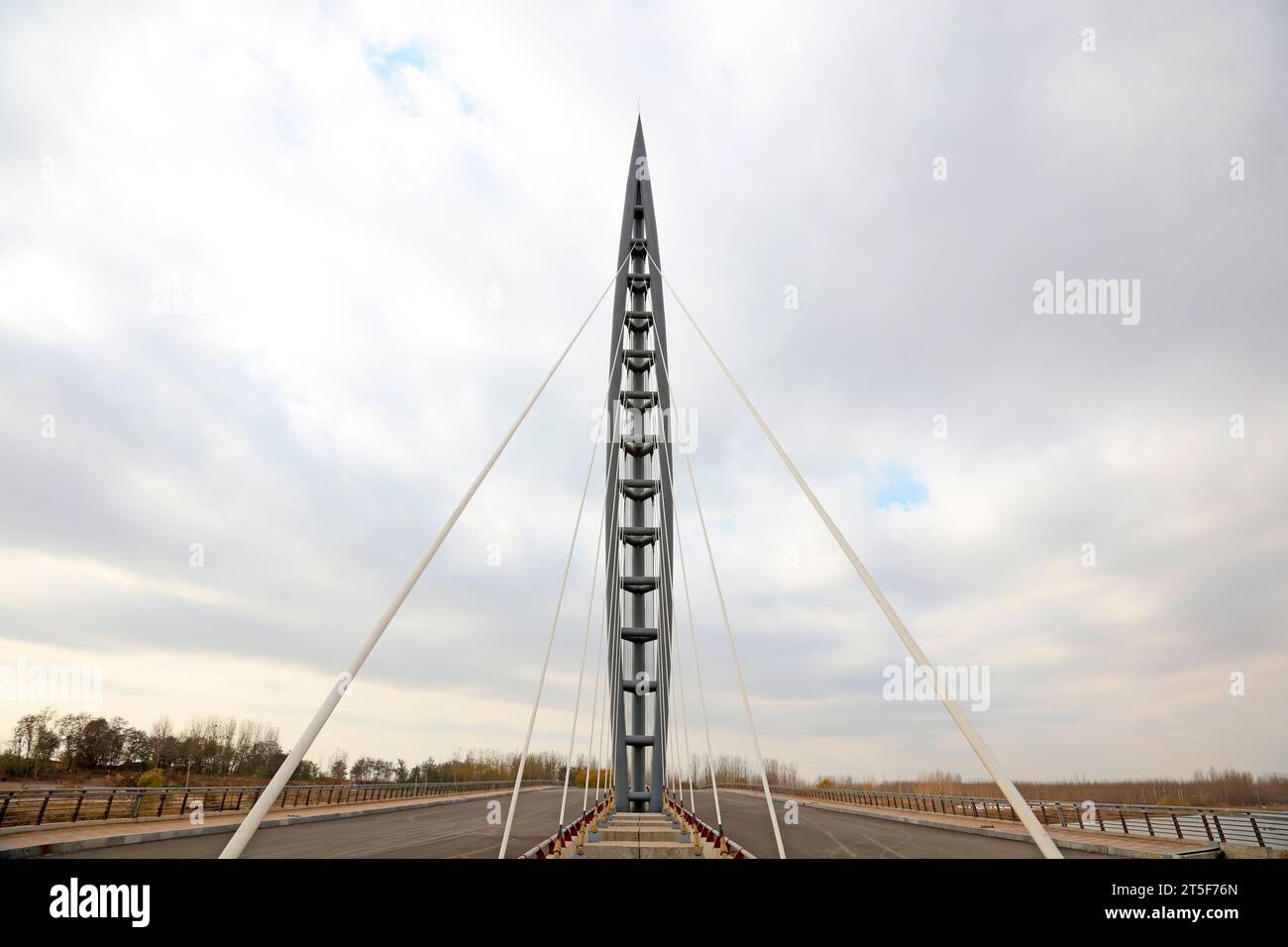 Bridge cable-stayed steel beam Stock Photo - Alamy