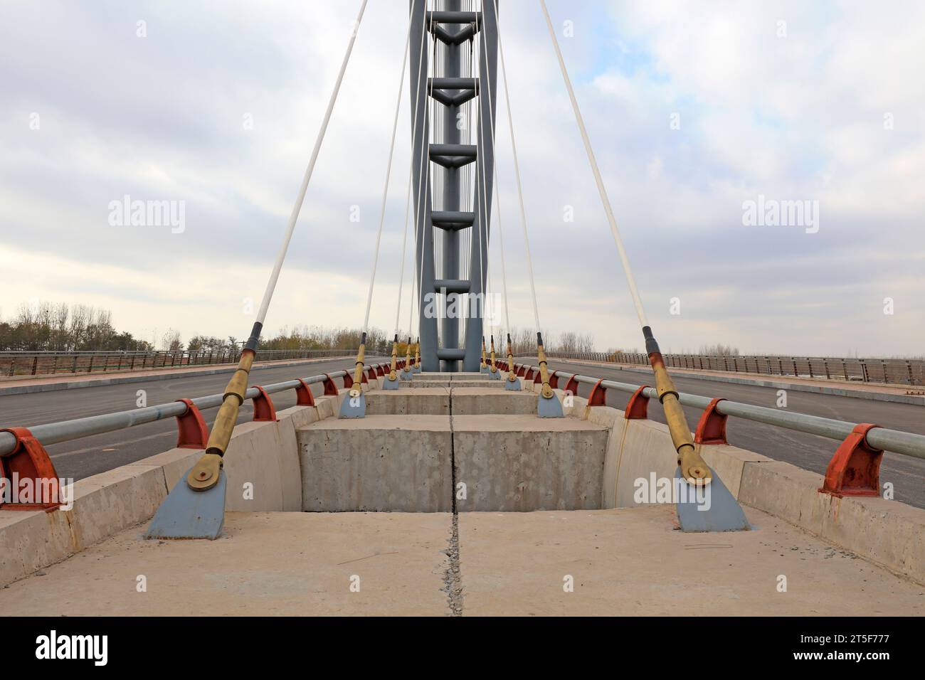 Bridge cable-stayed cable Stock Photo - Alamy