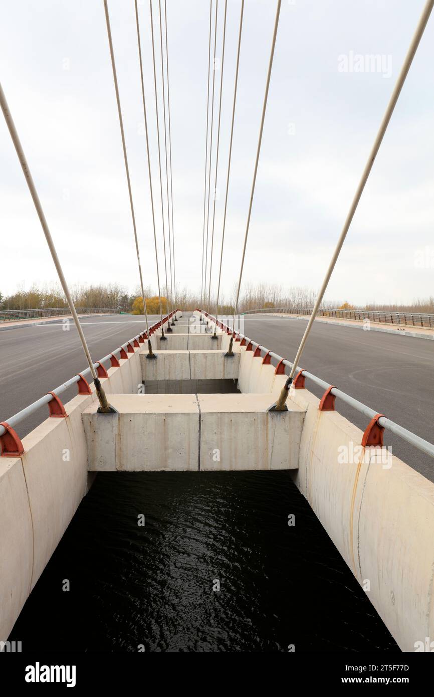 Bridge cable-stayed cable Stock Photo - Alamy
