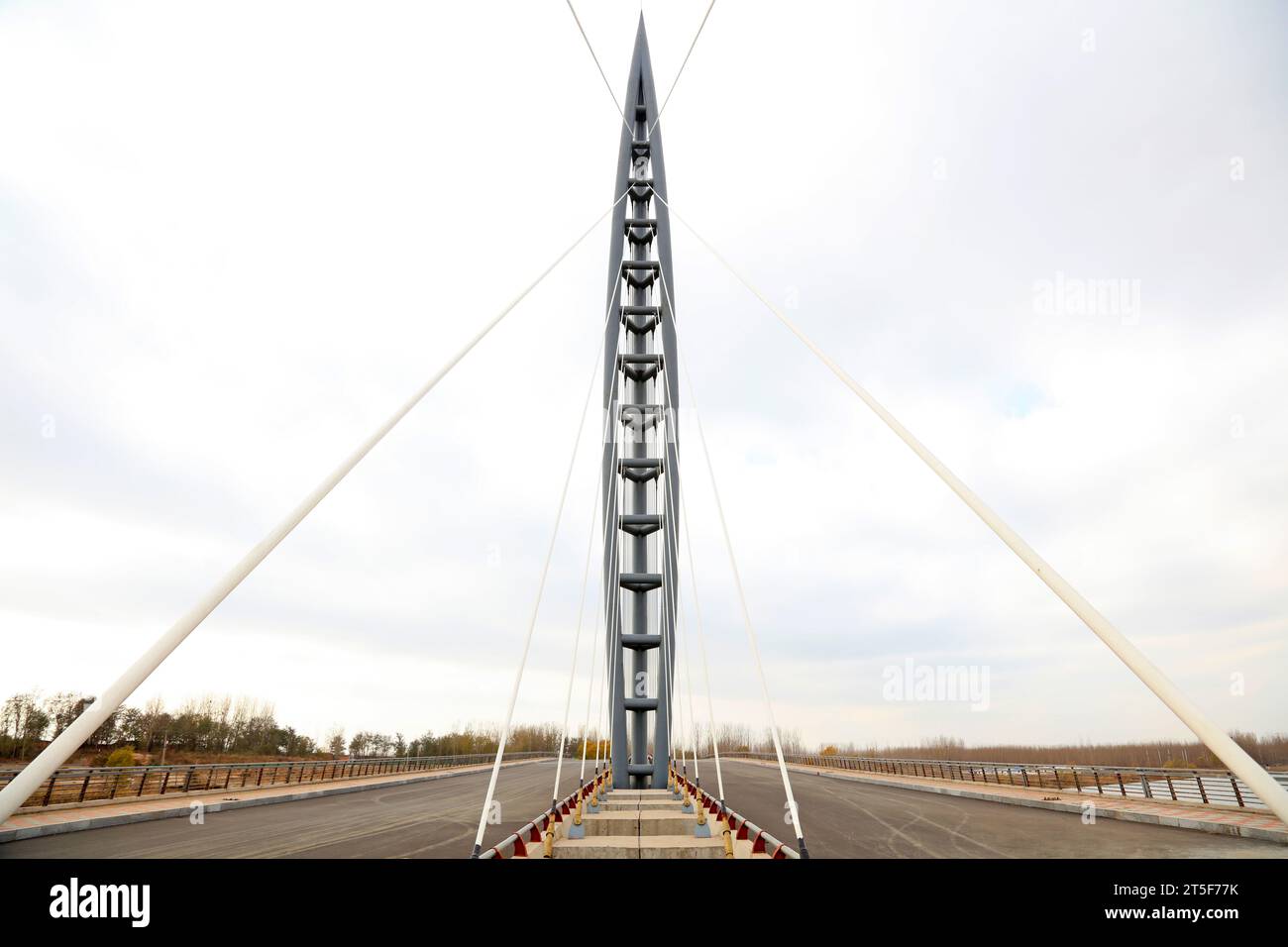 Bridge cable-stayed steel beam Stock Photo - Alamy