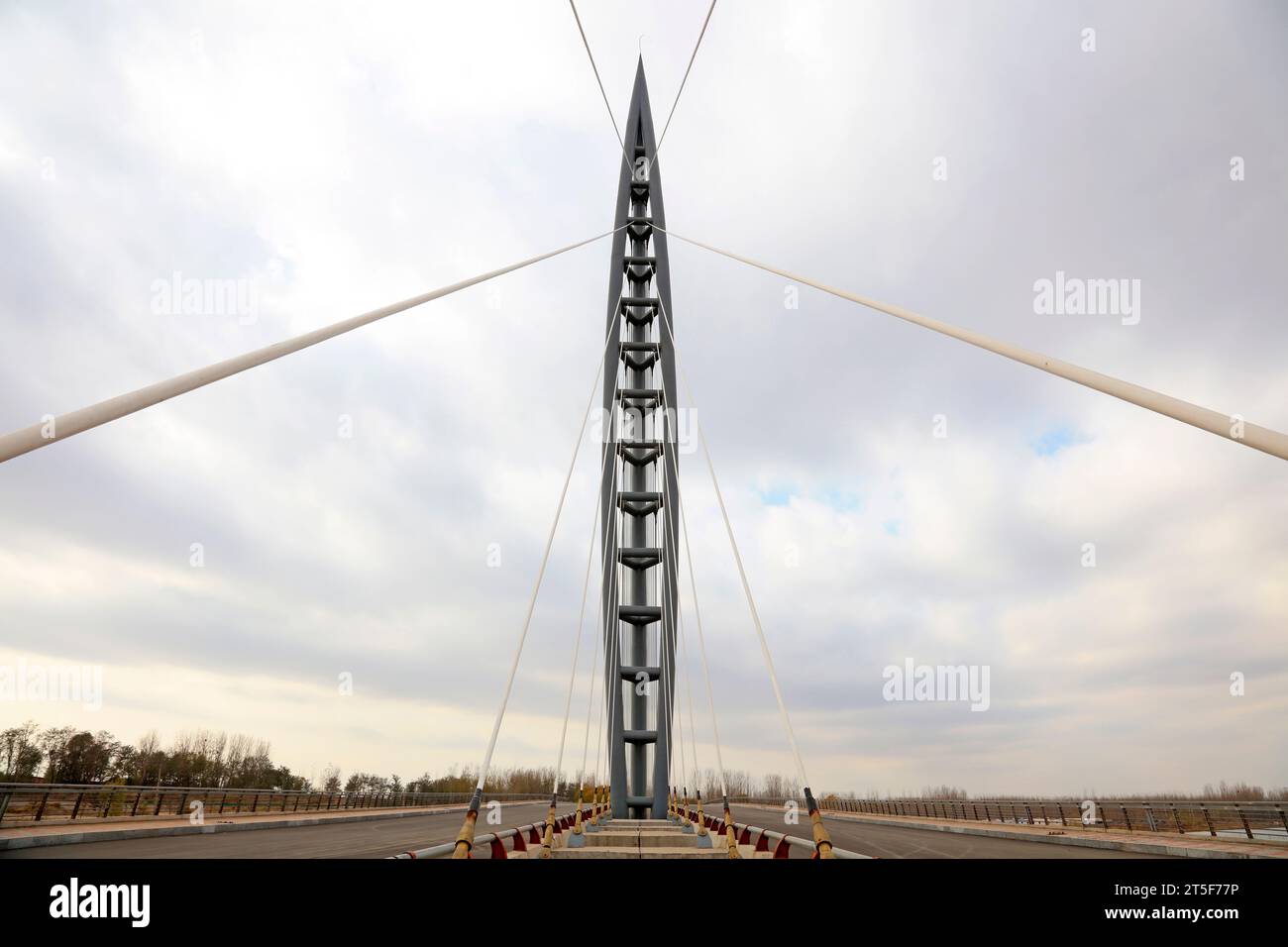 Bridge cable-stayed steel beam Stock Photo - Alamy