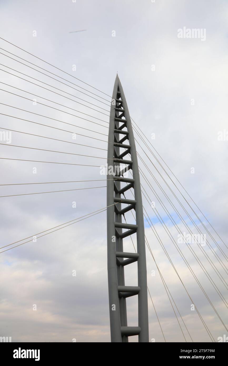 Bridge cable-stayed steel beam Stock Photo - Alamy