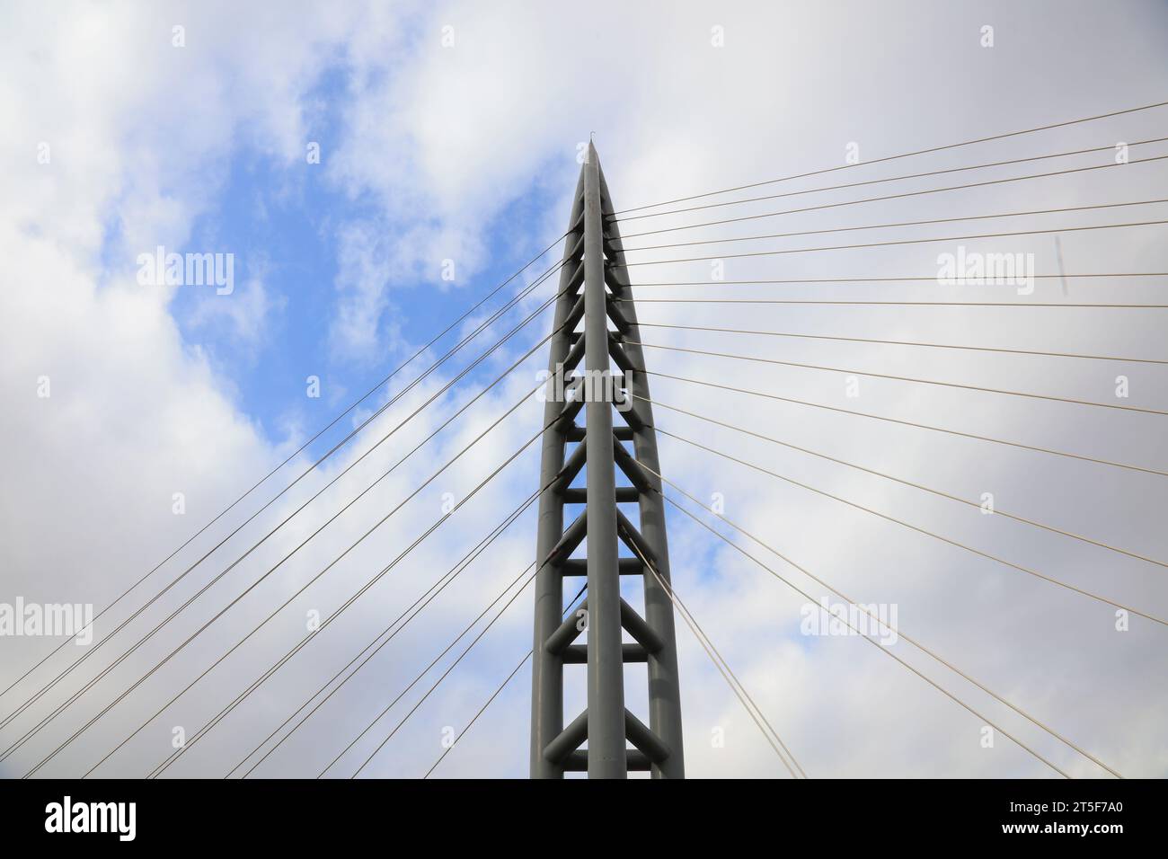 Bridge cable-stayed steel beam Stock Photo - Alamy