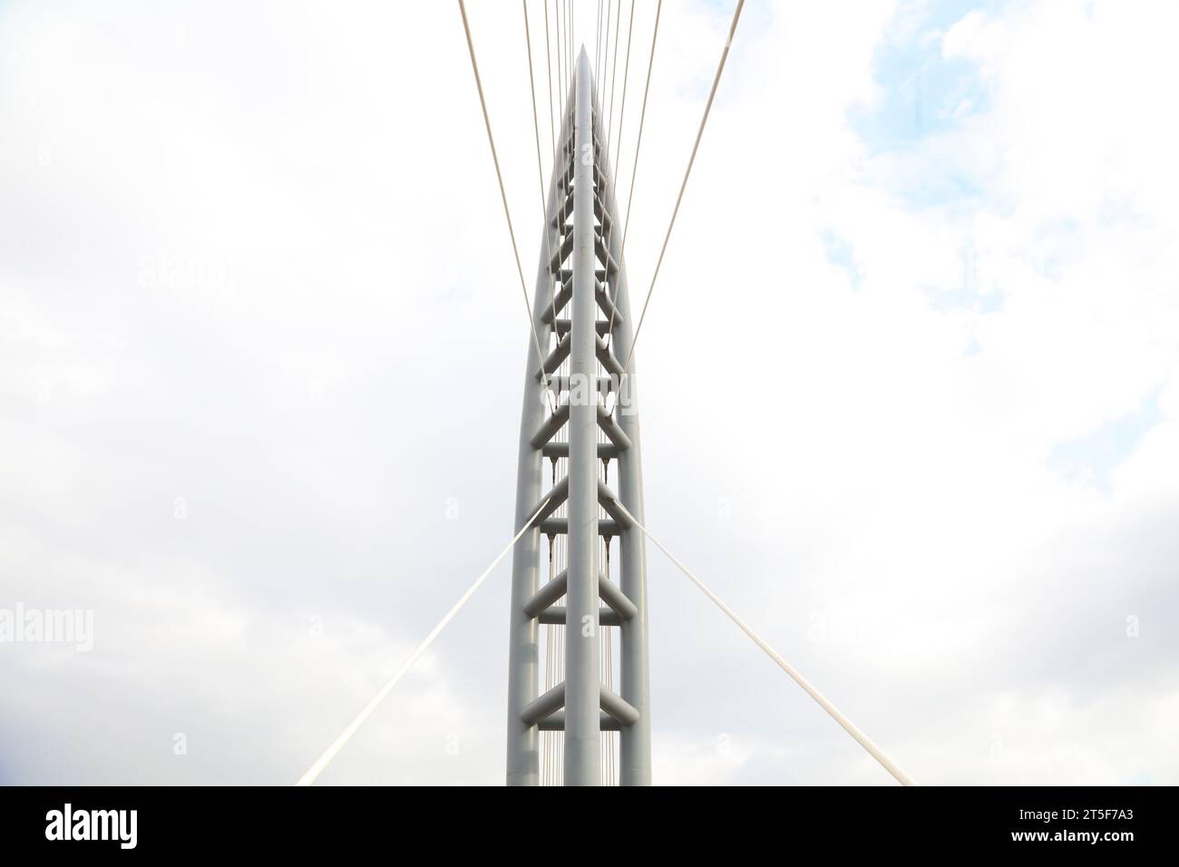 Bridge cable-stayed steel beam Stock Photo - Alamy