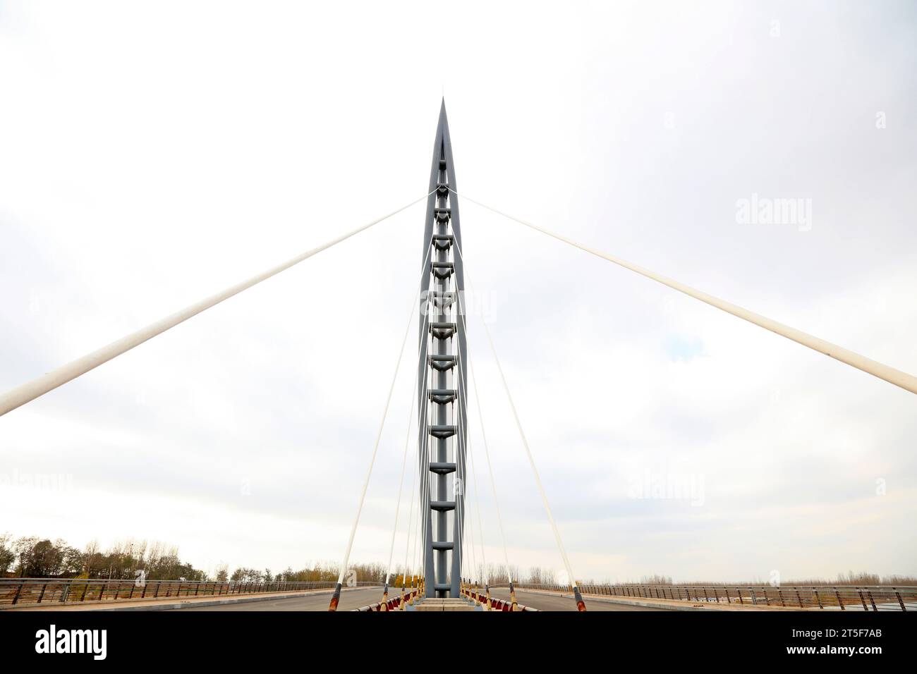 Bridge cable-stayed steel beam Stock Photo - Alamy