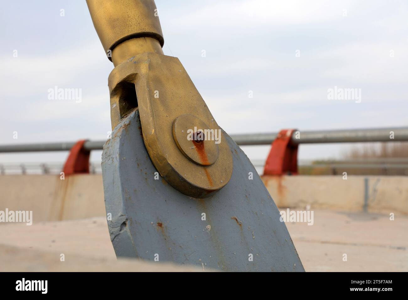 Bridge cable-stayed fastener Stock Photo - Alamy
