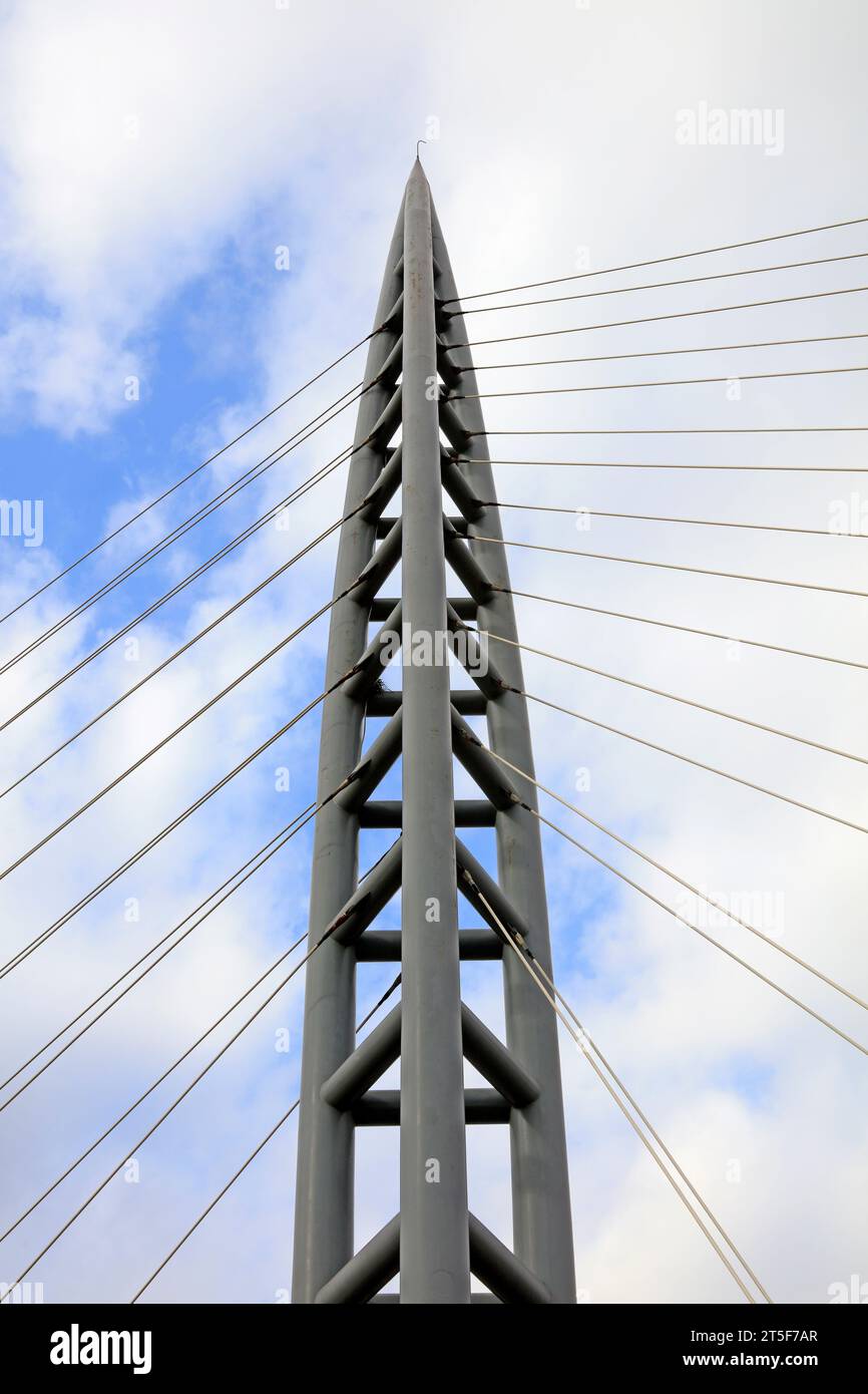 Bridge cable-stayed steel beam Stock Photo - Alamy