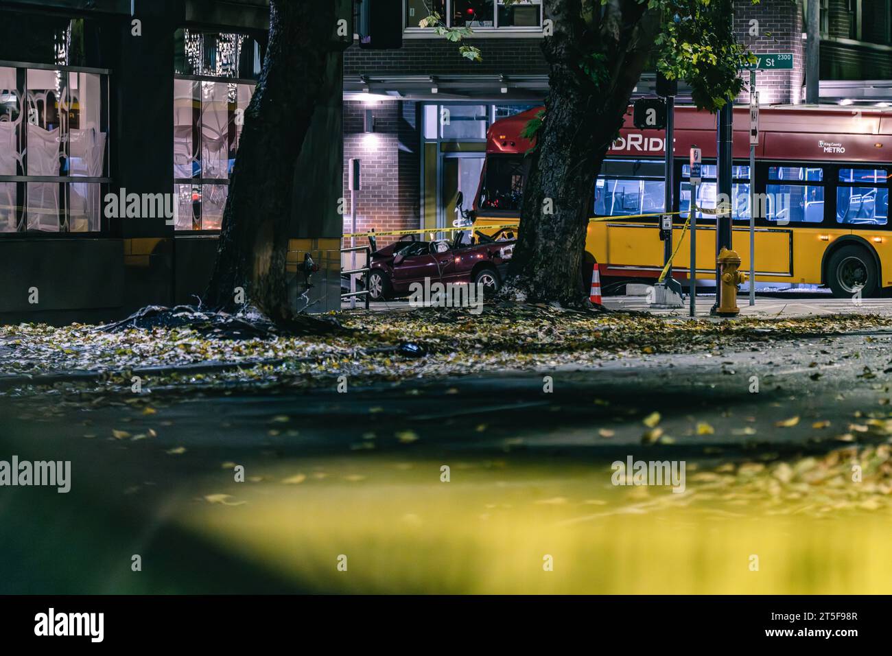 A bus crashed into a building in Seattle which killed at least one ...
