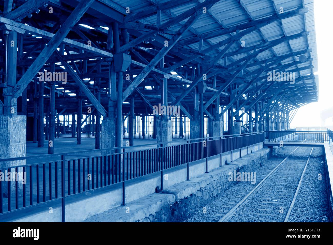 abandoned material field in a factory, closeup of photo Stock Photo - Alamy