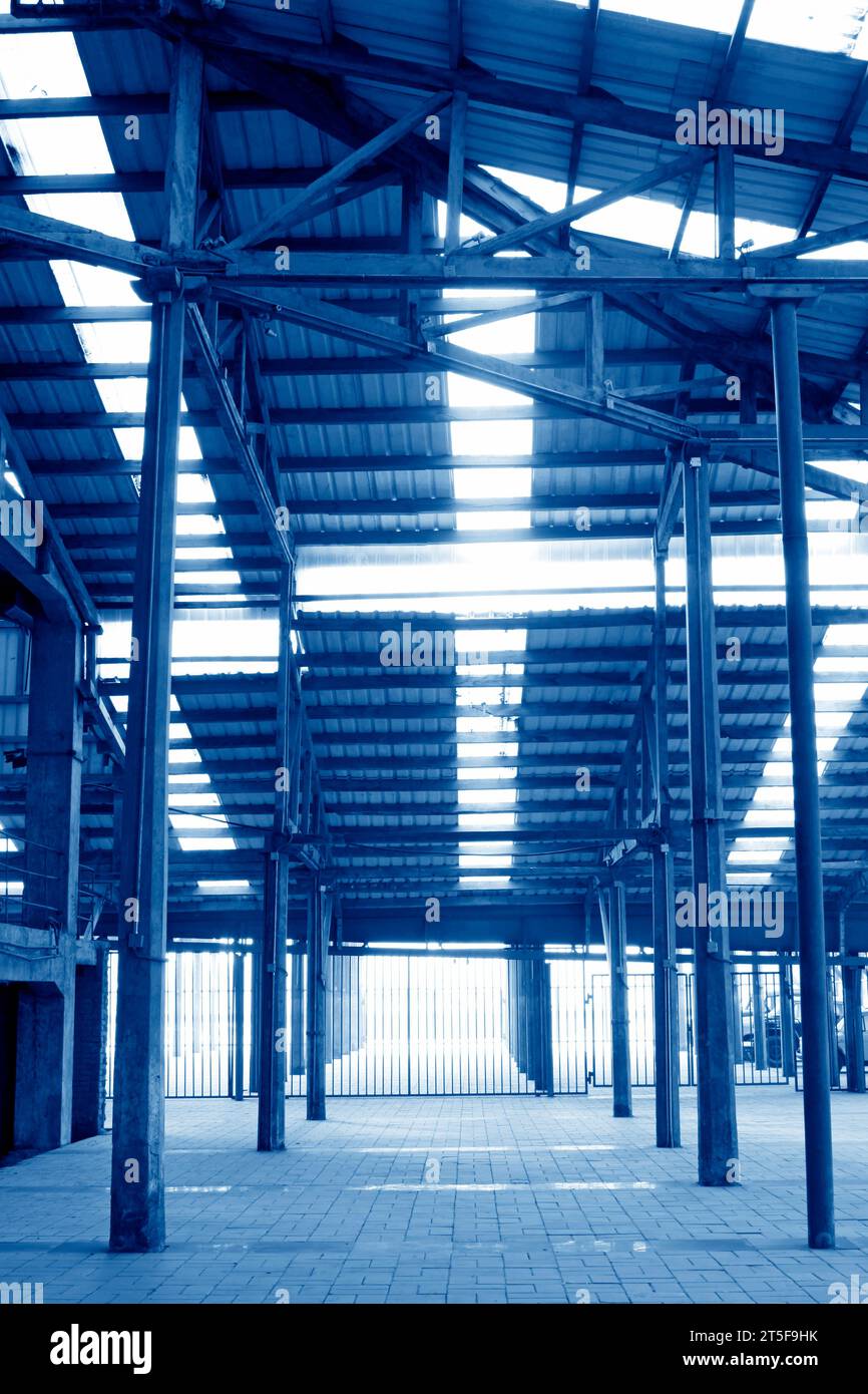 abandoned storage space in a factory, closeup of photo Stock Photo - Alamy