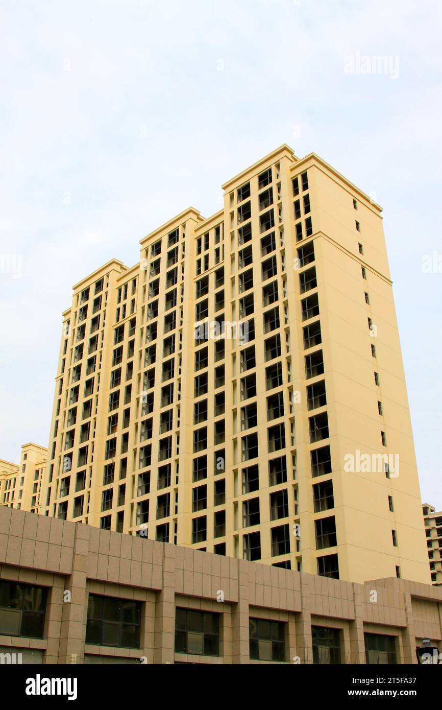 unfinished high rise building, north china Stock Photo - Alamy