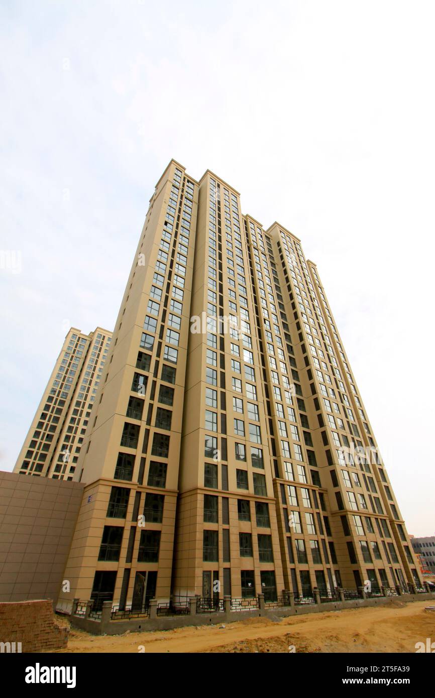 unfinished high rise building, north china Stock Photo - Alamy