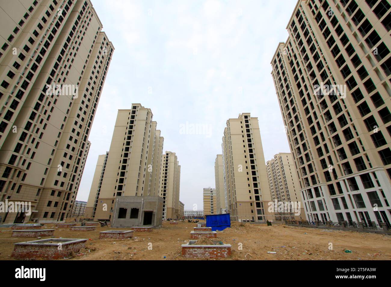 unfinished high rise building, north china Stock Photo - Alamy
