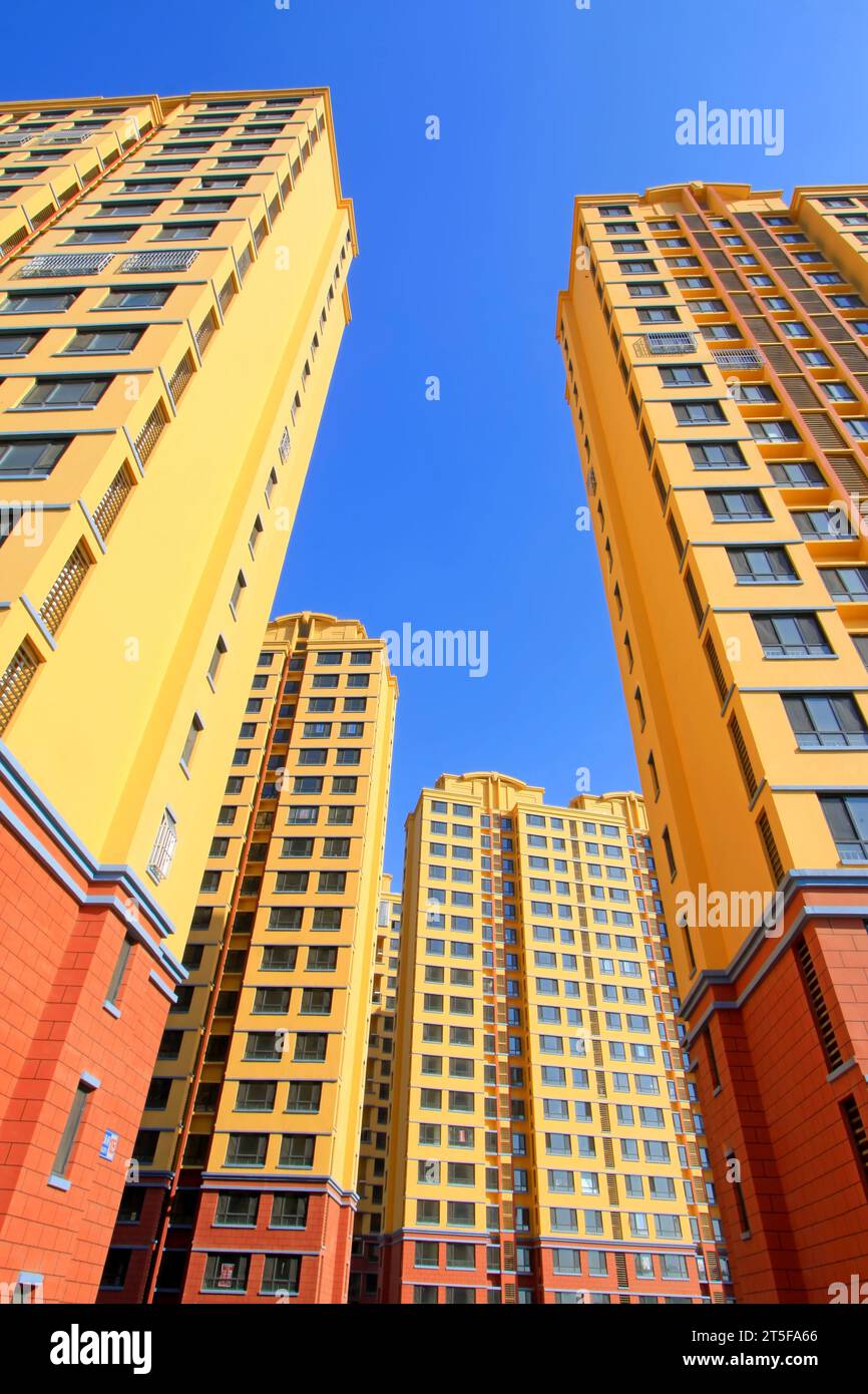 unfinished high rise building, north china Stock Photo - Alamy