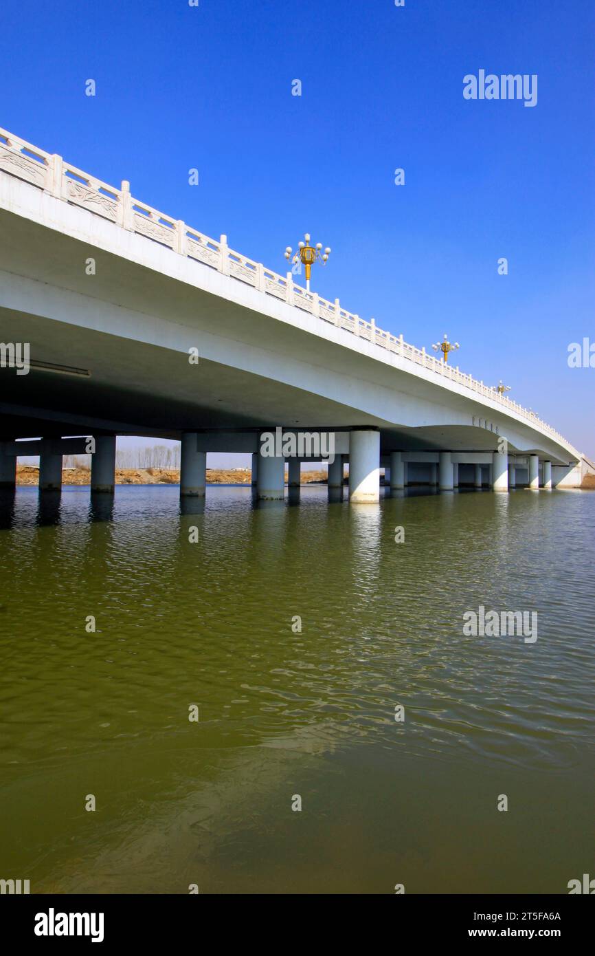 bridge across a river in china Stock Photo - Alamy