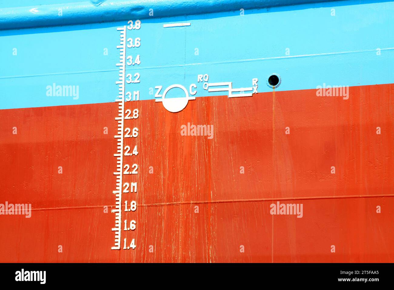 Mark on ship hull hi-res stock photography and images - Alamy
