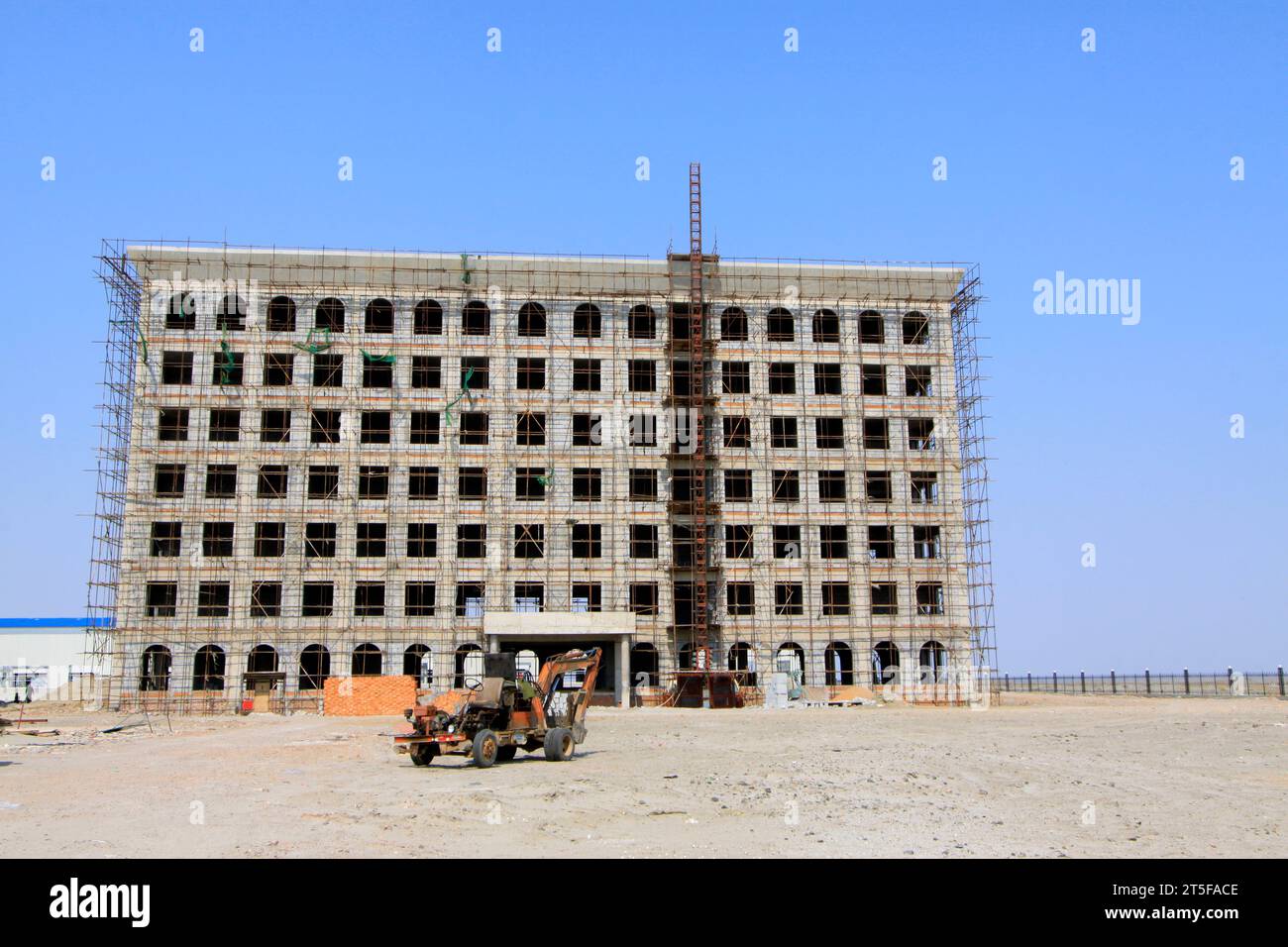 unfinished high rise building, north china Stock Photo - Alamy