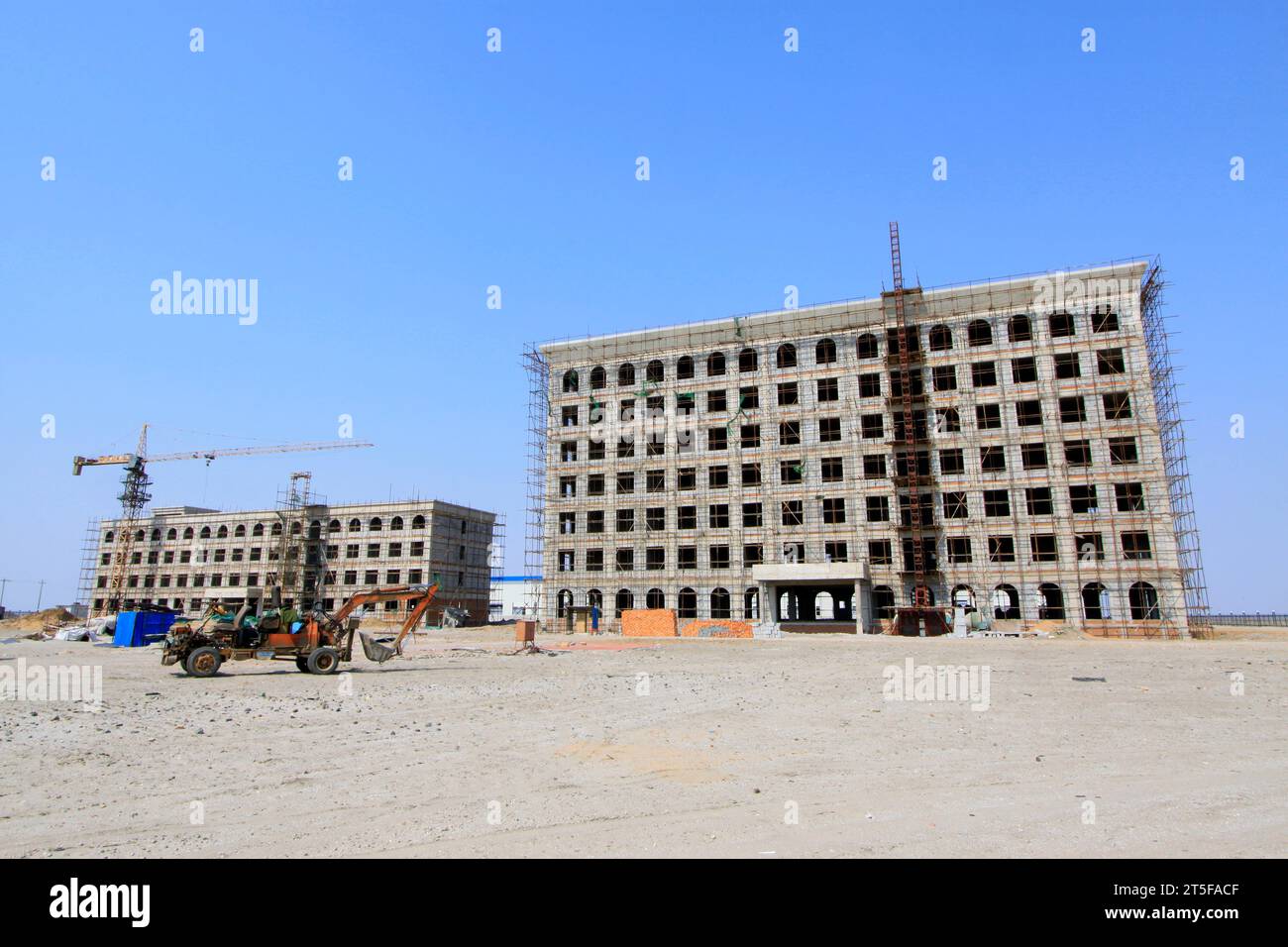 unfinished high rise building, north china Stock Photo - Alamy