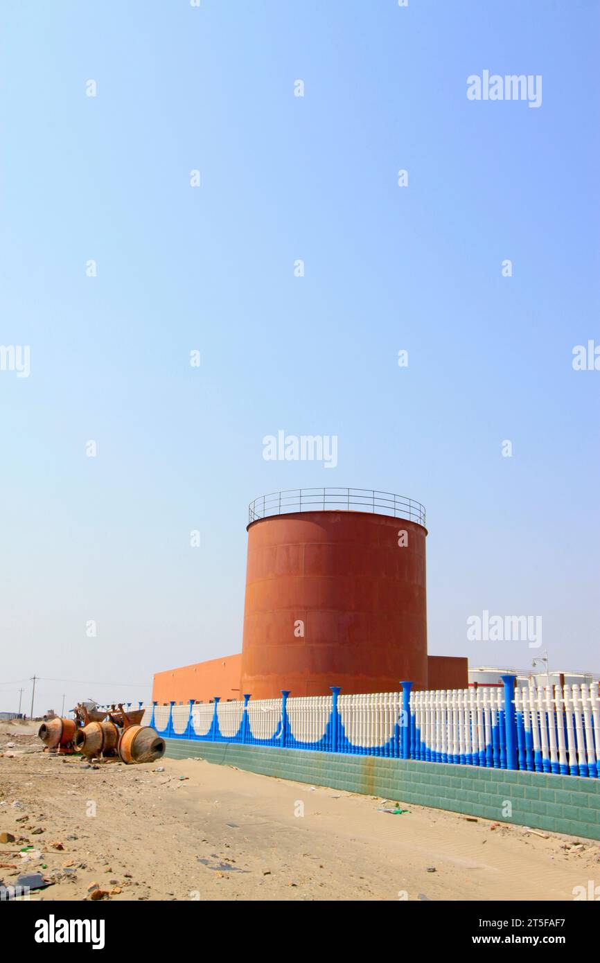 storage tanks in a chemical plant, north china Stock Photo - Alamy