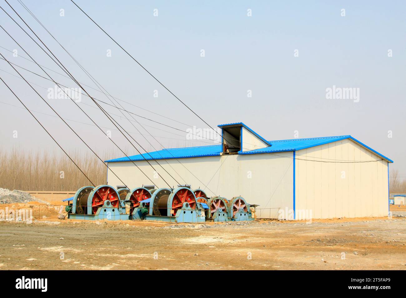 Iron ore stable vehicle group in a iron mine, China Stock Photo - Alamy