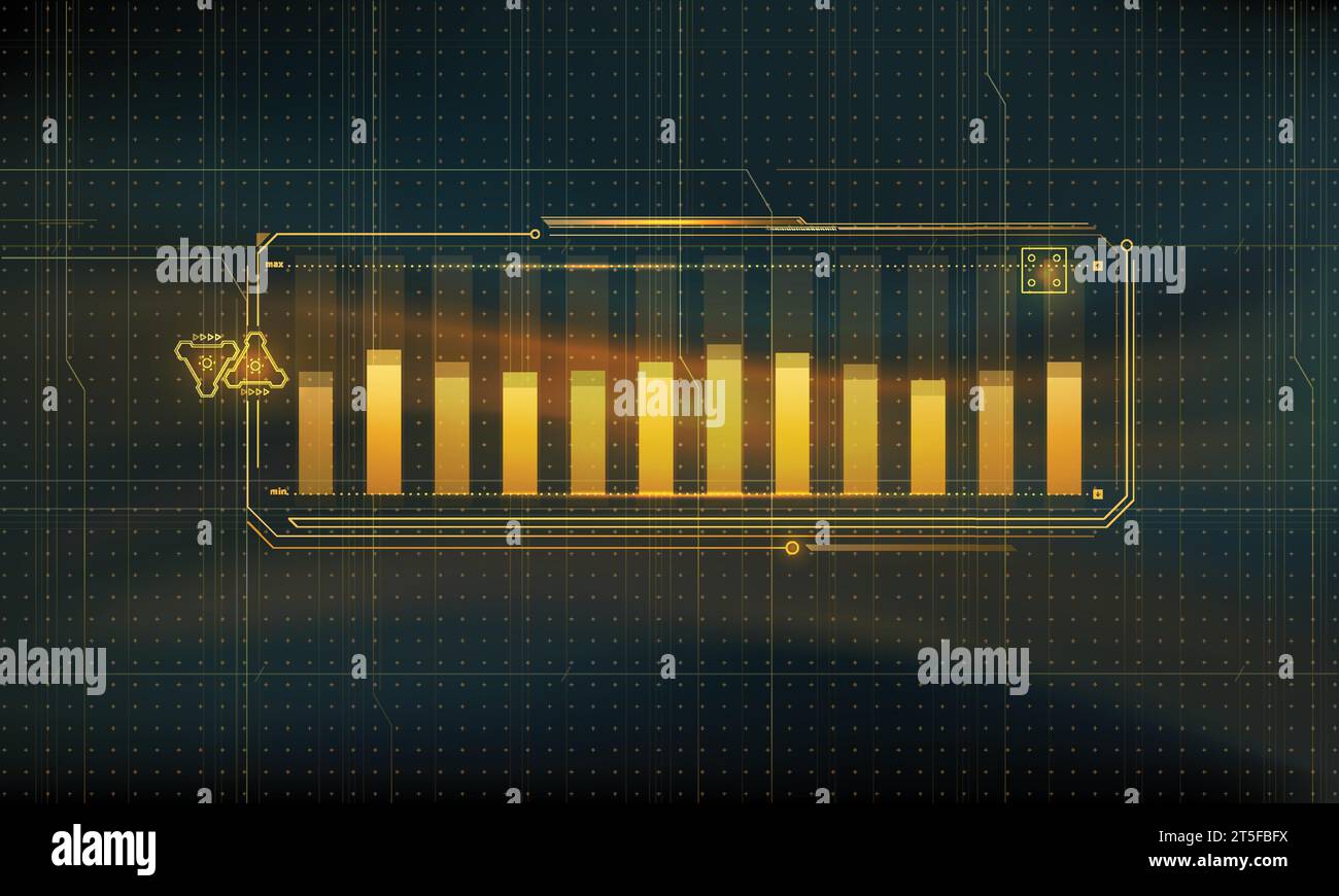 Abstract golden infographic on a background with a wave Stock Vector ...