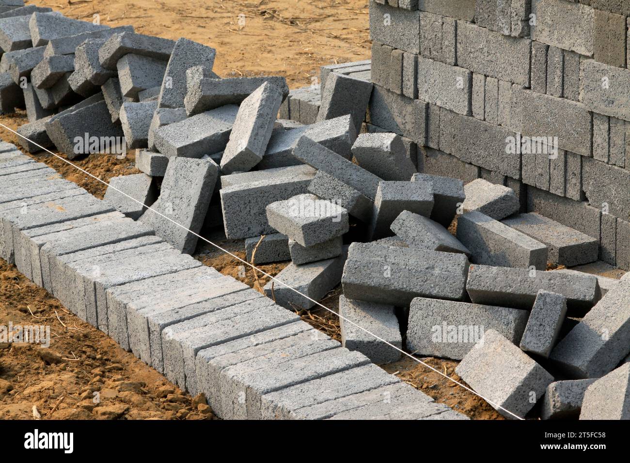 construction masonry engineering, closeup of photo Stock Photo - Alamy
