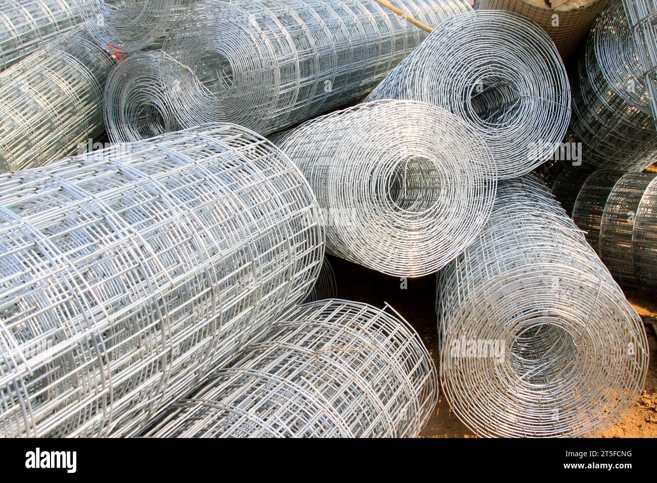 iron wire fence texture in a warehouse, closeup of photo Stock Photo ...