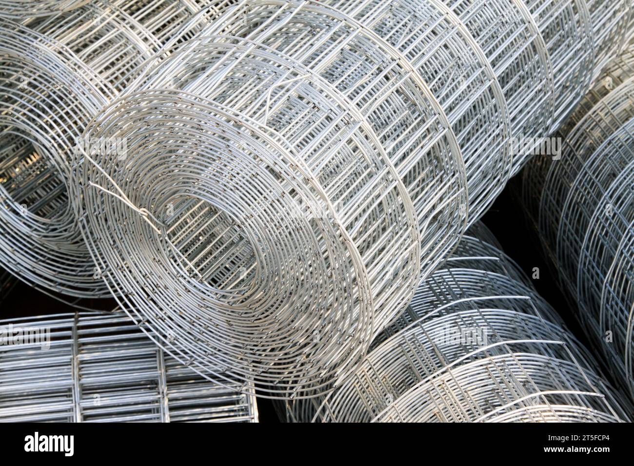 iron wire fence texture in a warehouse, closeup of photo Stock Photo ...
