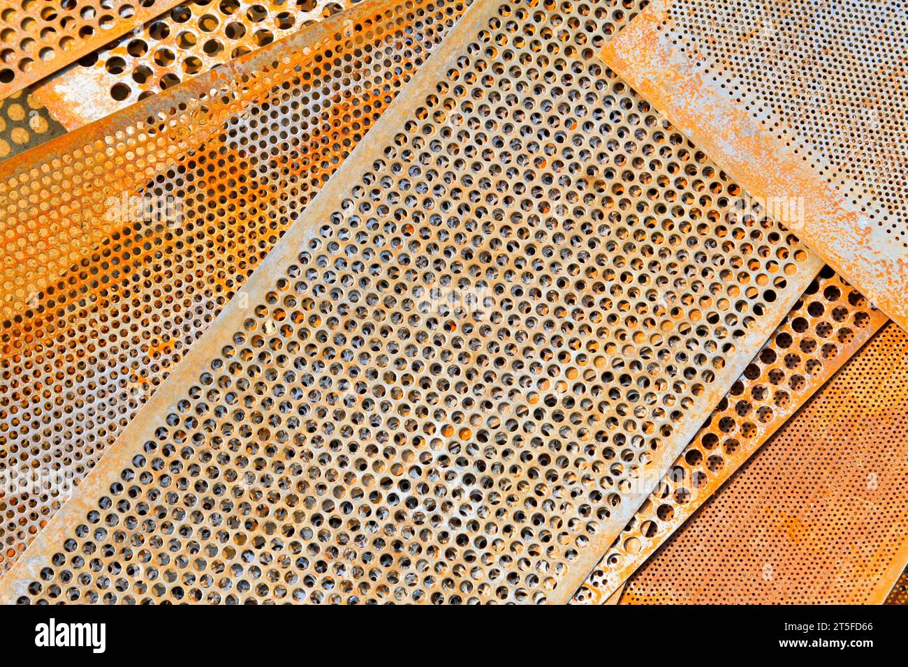 oxidation rust steel sieve, closeup of photo Stock Photo - Alamy