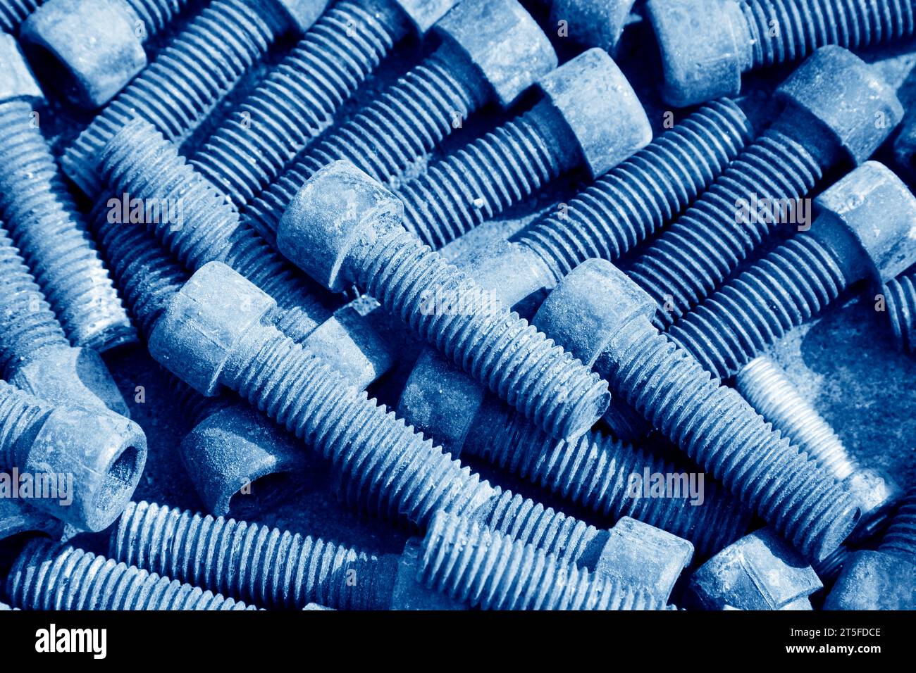 Oxidation of rusty metal parts, closeup of bolts Stock Photo - Alamy