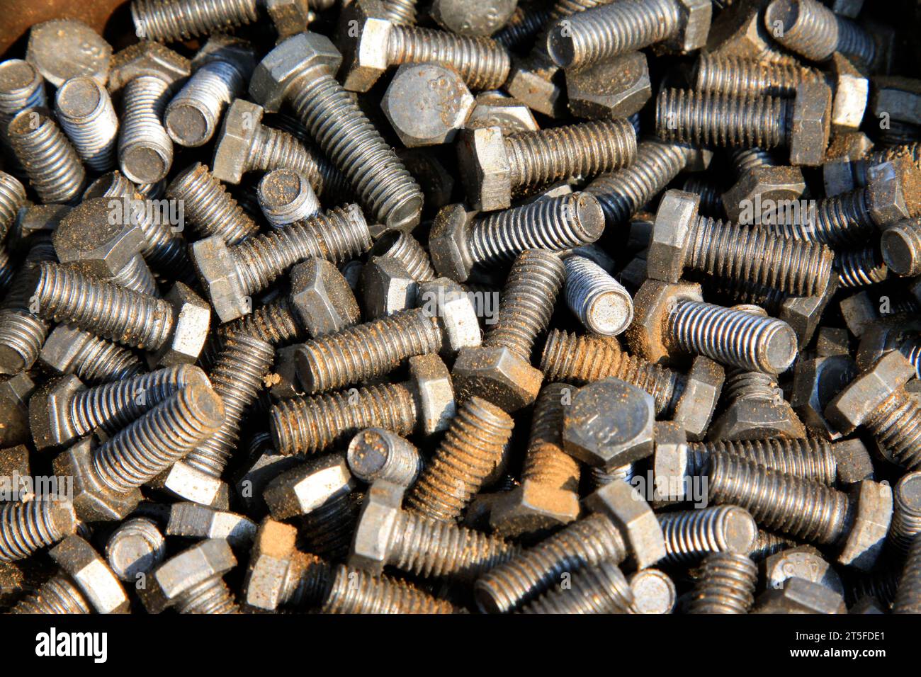 new bolts stacked together in a shop Stock Photo - Alamy