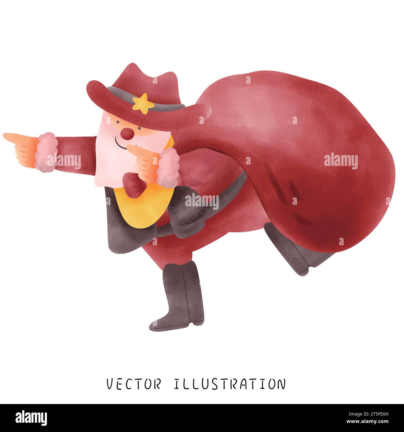 Fun festive santa style Cut Out Stock Images & Pictures - Alamy