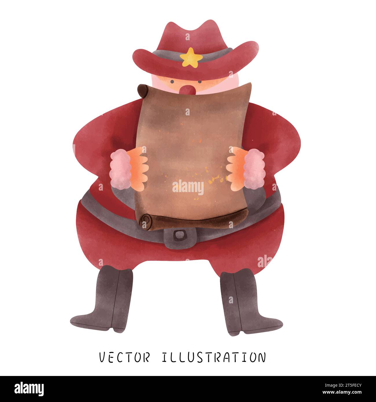 Cowboy holiday theme Cut Out Stock Images & Pictures - Alamy