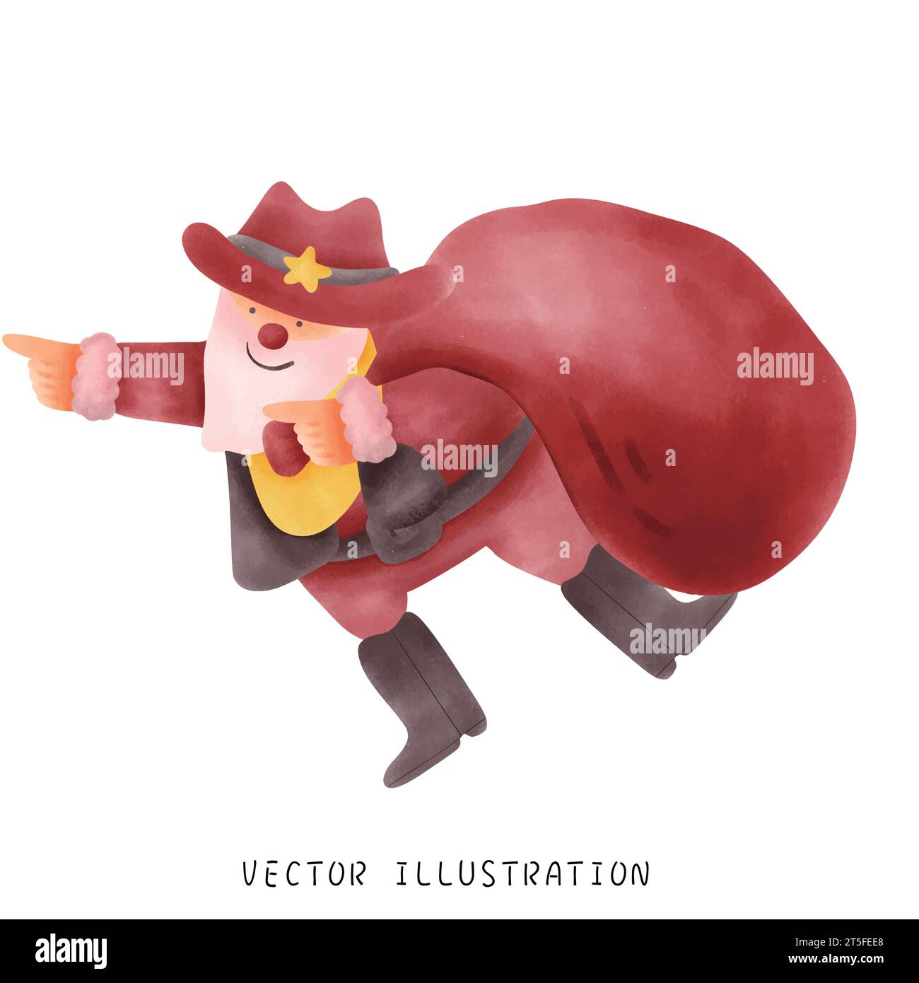 Santa claus giving gifts Stock Vector Images - Alamy