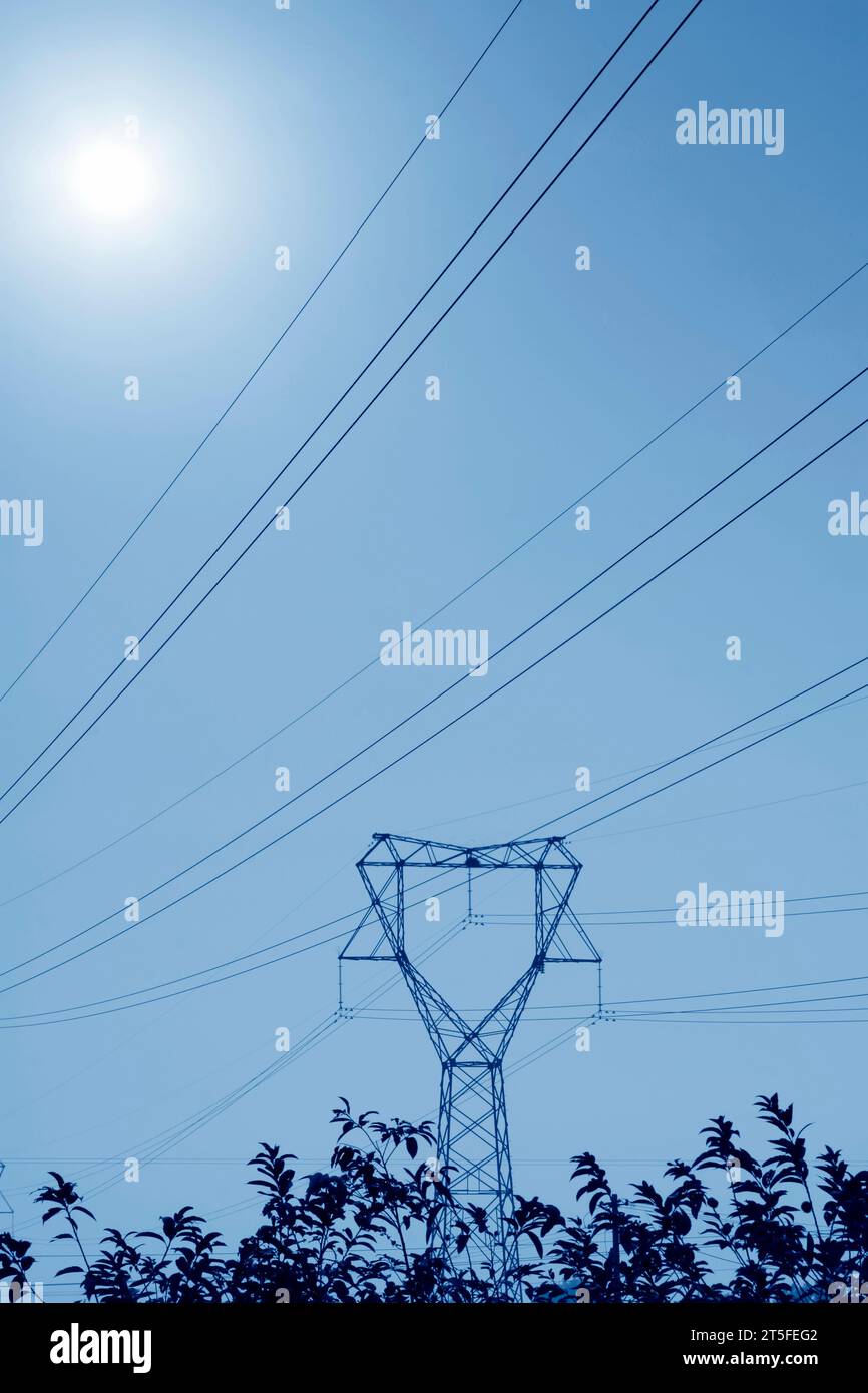 Transmission tower foundation hi-res stock photography and images - Alamy