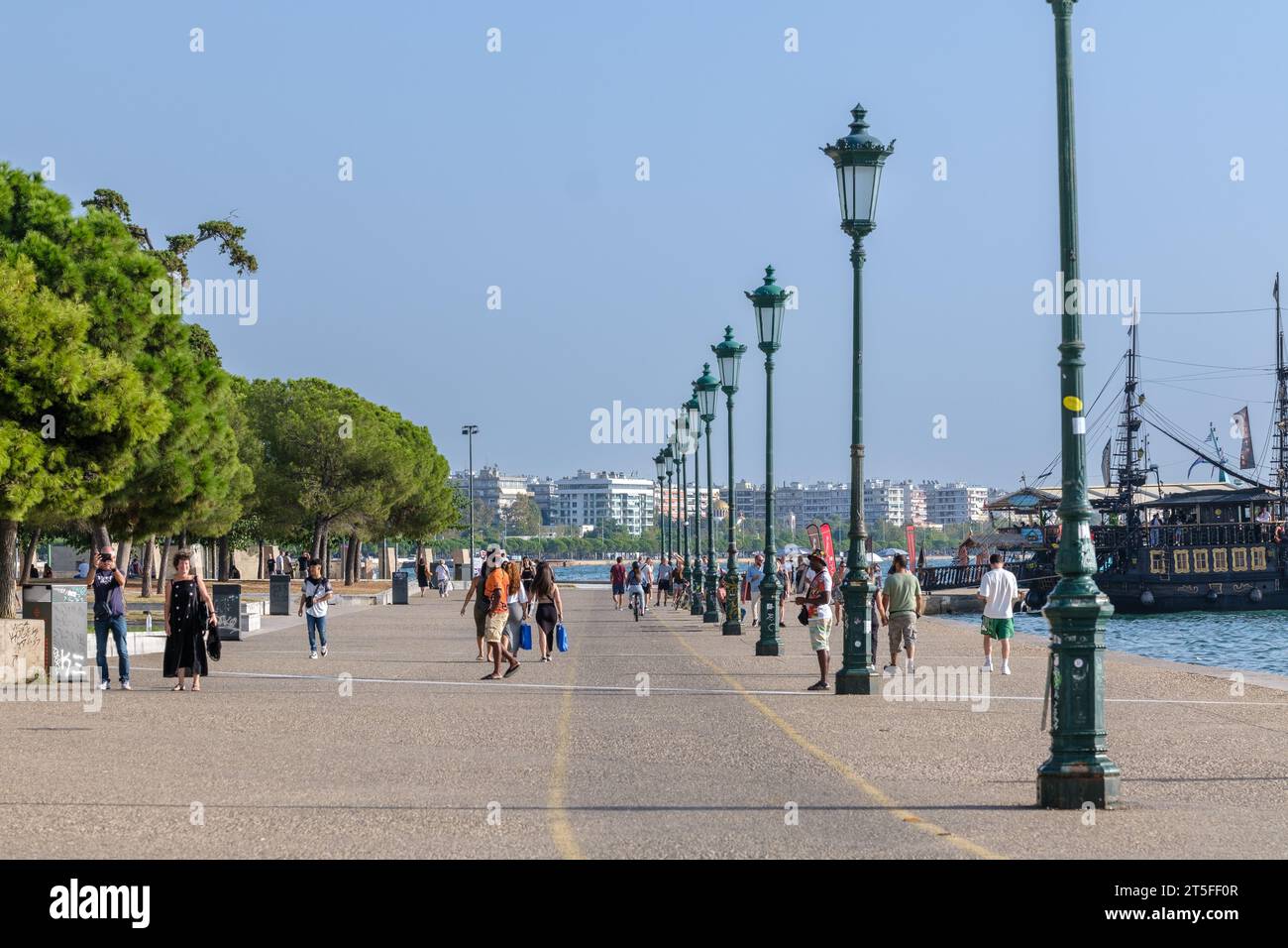 Thessaloniki, Greece - September 22, 2023 : View of the famous Nea ...