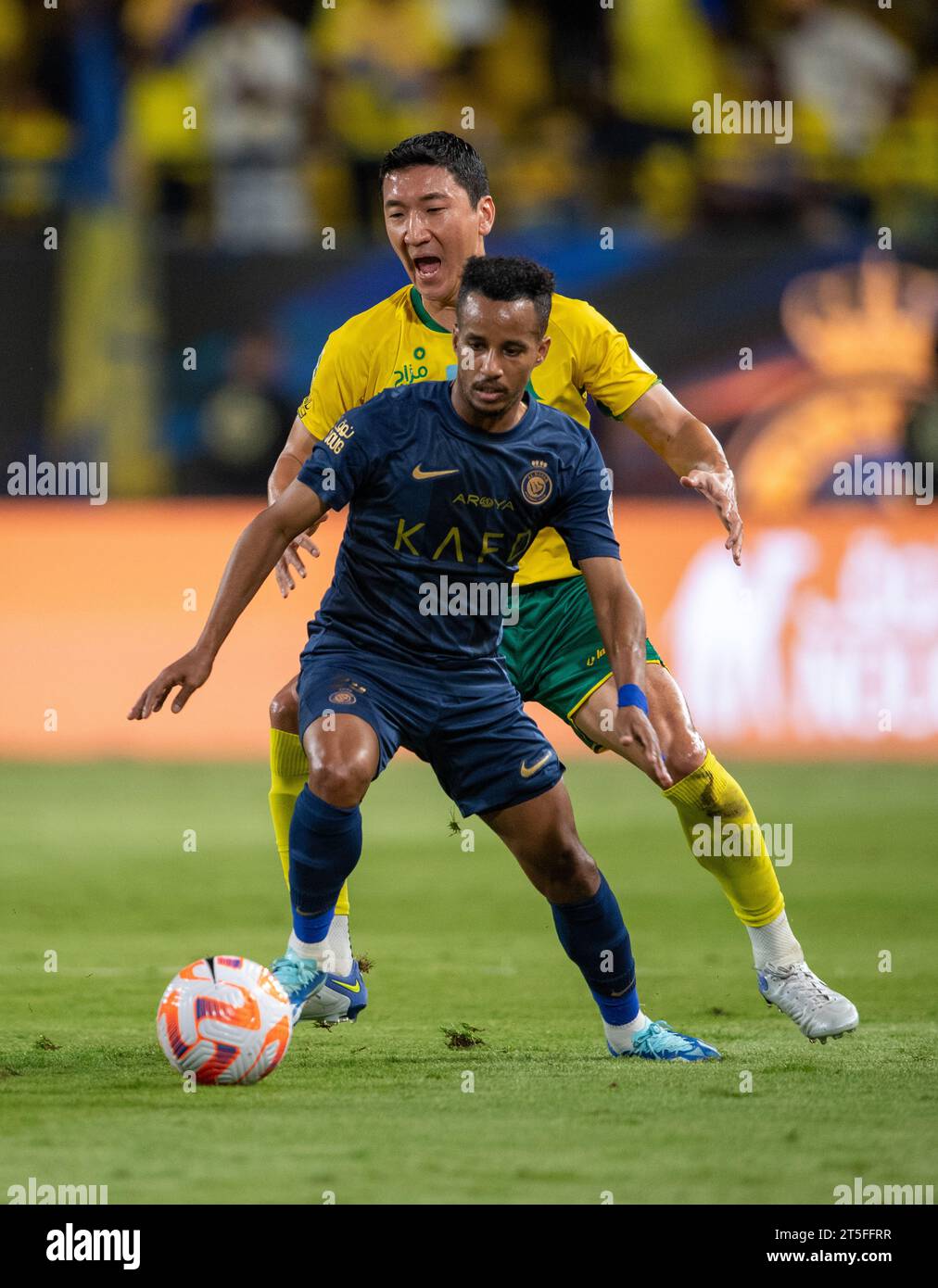 Riyadh, Saudi Arabia. 04th Nov, 2023. Abdulrahman Ghareeb of Al-Nassr ...