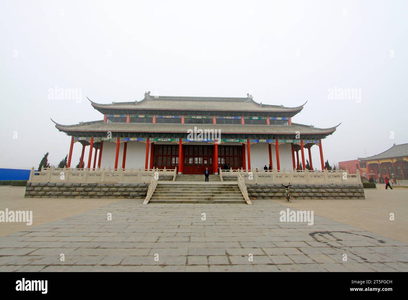 JING COUNTY - DECEMBER 8: The Kaifu temple audience hall architectural ...