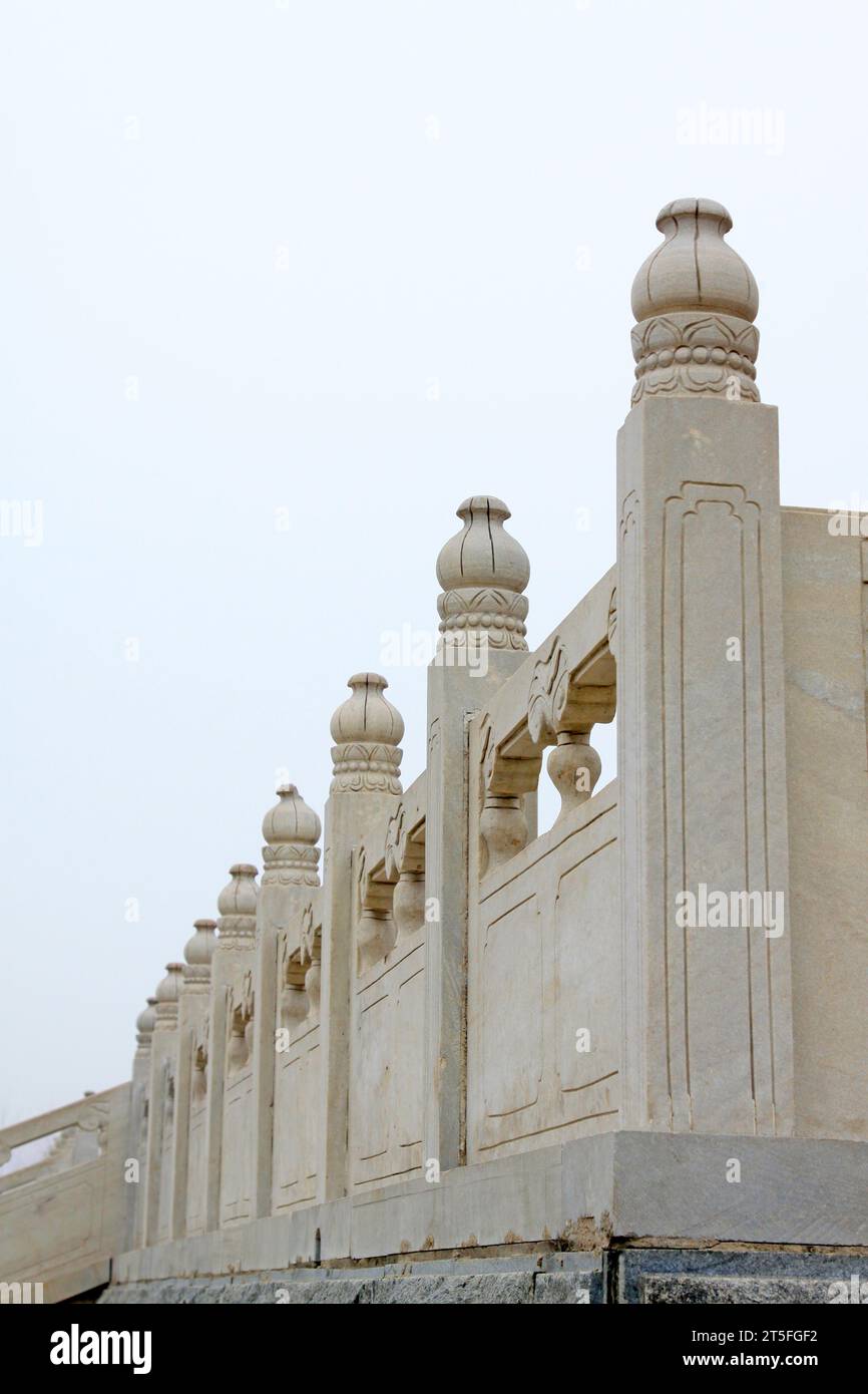 closeup of photo, stone railings in an antique buildings Stock Photo ...